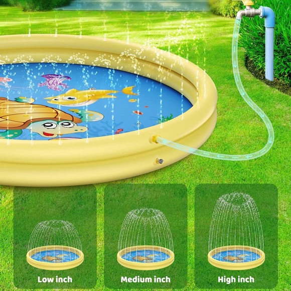 Swim | 68 Splash Pad Sprinkler For Kids Sprinkler Pool Inflatable ...